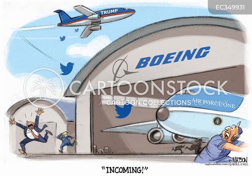 Trump Airplane Cartoons and Comics - funny pictures from CartoonStock