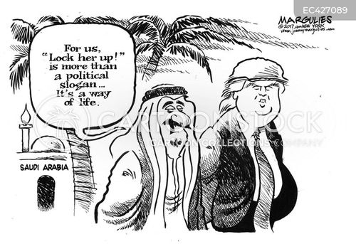 Trump's Saudi Money Cartoons and Comics - funny pictures from CartoonStock
