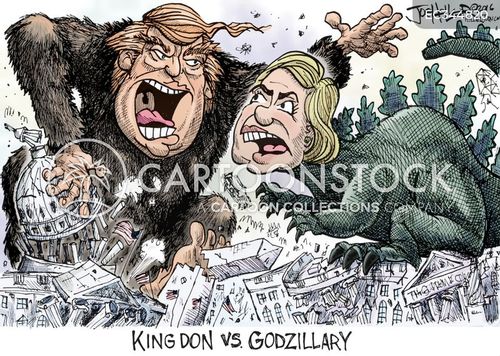 Hillary Vs Trump Cartoons and Comics - funny pictures from CartoonStock
