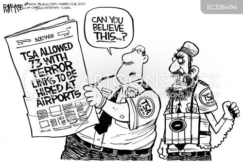 Tsa Breach Cartoons and Comics - funny pictures from CartoonStock