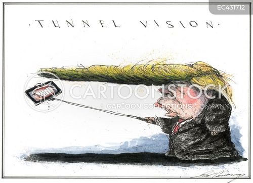Tunnel Vision Cartoons and Comics - funny pictures from CartoonStock
