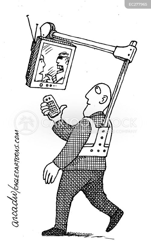 Television Watching Cartoons and Comics - funny pictures from CartoonStock