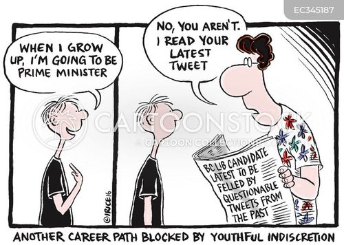 First Tweet Cartoons and Comics - funny pictures from CartoonStock