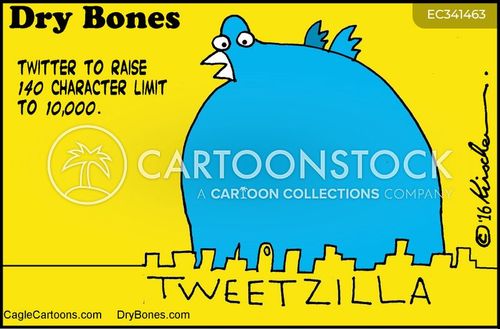 Tweetzilla Cartoons and Comics - funny pictures from CartoonStock