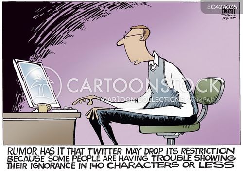 140-character Limit Cartoons and Comics - funny pictures from CartoonStock