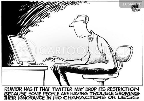 Character Limit Cartoons and Comics - funny pictures from CartoonStock