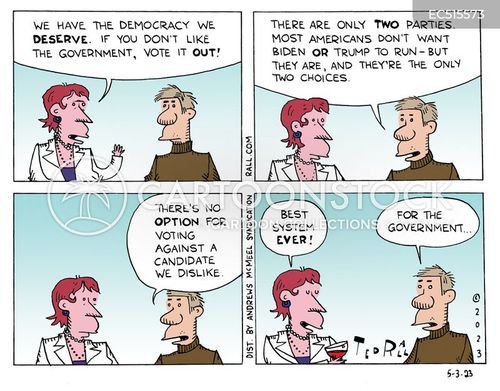 The Two-party System Cartoons and Comics - funny pictures from CartoonStock