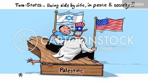Twostate Solution Cartoons and Comics - funny pictures from CartoonStock