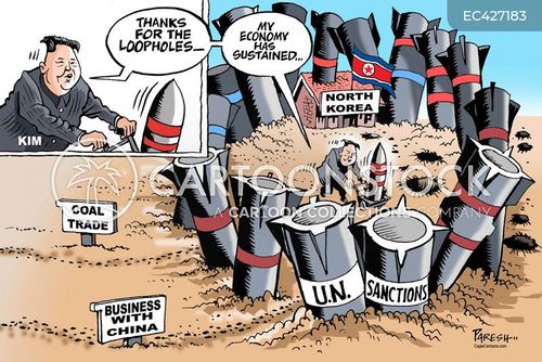 Missile Sanctions Cartoons and Comics - funny pictures from CartoonStock