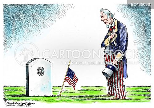 Memorial Day Visitor Cartoons and Comics - funny pictures from CartoonStock