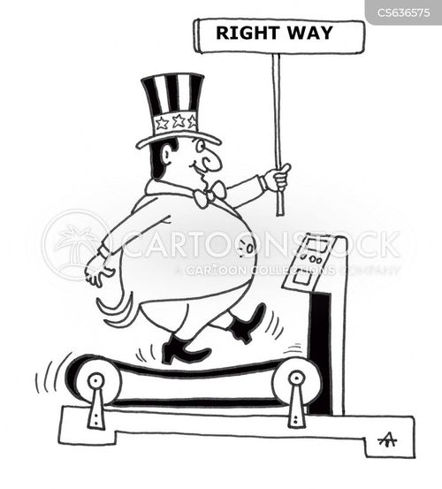 Walking In Place Cartoons and Comics - funny pictures from CartoonStock