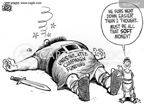 Soft Money Cartoons and Comics - funny pictures from CartoonStock