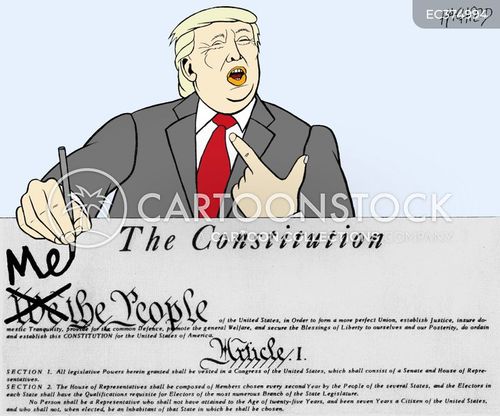 Writes Constitution Cartoons and Comics - funny pictures from CartoonStock