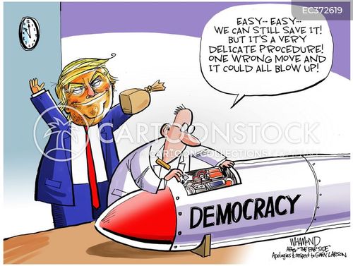 Democracy At Risk Cartoons and Comics - funny pictures from CartoonStock
