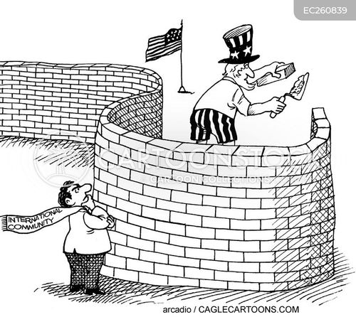 Fake Border Wall Cartoons and Comics - funny pictures from CartoonStock