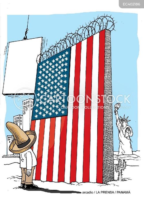 Climbing The Border Wall Cartoons and Comics - funny pictures from ...