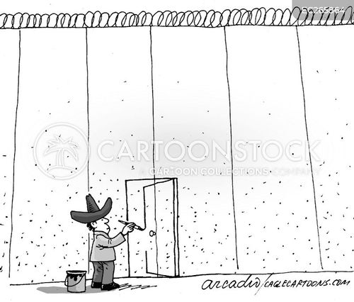 Border Politics Cartoons and Comics - funny pictures from CartoonStock