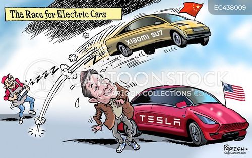 Xiaomi Su7 Cartoons and Comics - funny pictures from CartoonStock
