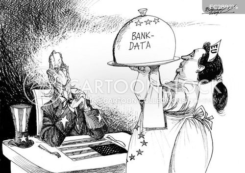 Bank Data Cartoons and Comics - funny pictures from CartoonStock