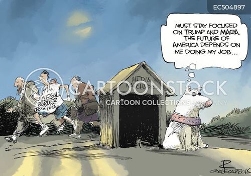 Border Potential Cartoons and Comics - funny pictures from CartoonStock