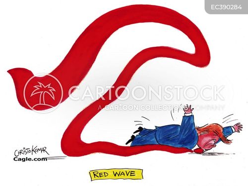 The Red Wave Cartoons and Comics - funny pictures from CartoonStock