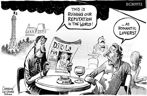 Scandalous Encounter Cartoons and Comics - funny pictures from CartoonStock