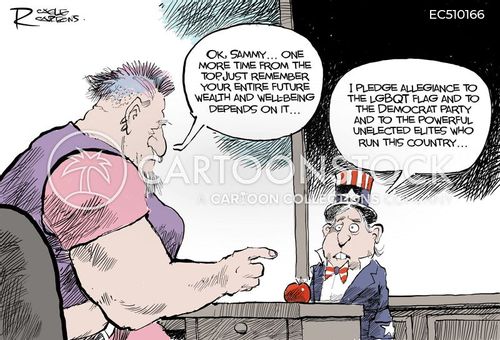 Allegiance Cartoons and Comics - funny pictures from CartoonStock