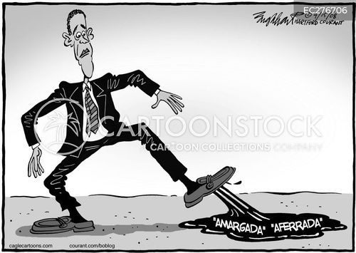 Clinging Cartoons and Comics - funny pictures from CartoonStock