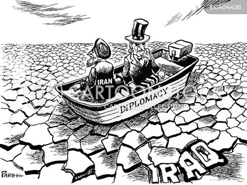 Talks Over Iraq Cartoons and Comics - funny pictures from CartoonStock