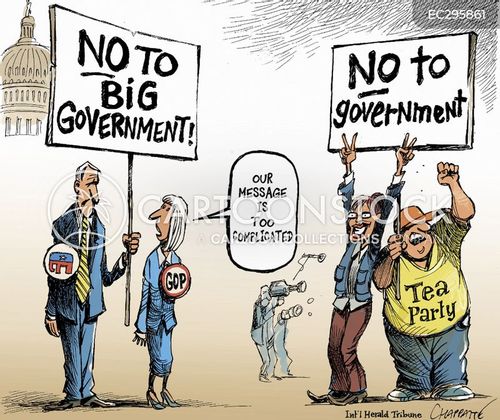 Tea Party Influence Cartoons and Comics - funny pictures from CartoonStock