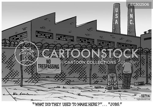 Us Manufacturing Cartoons and Comics - funny pictures from CartoonStock