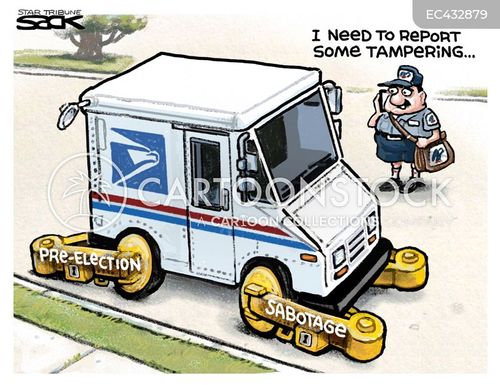 Mail Truck Cartoons and Comics - funny pictures from CartoonStock