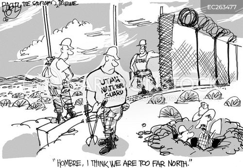Border Policies Cartoons and Comics - funny pictures from CartoonStock