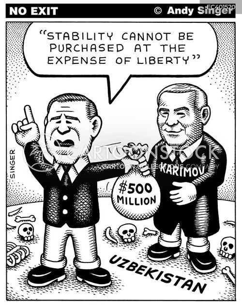 Uzbekistan Border Cartoons and Comics - funny pictures from CartoonStock