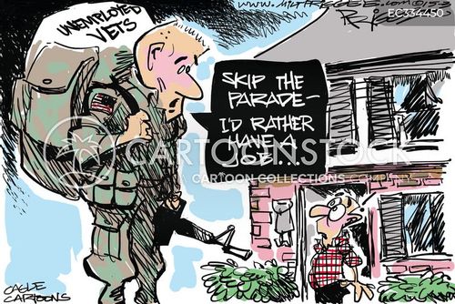 Veterans Employment Cartoons and Comics - funny pictures from CartoonStock