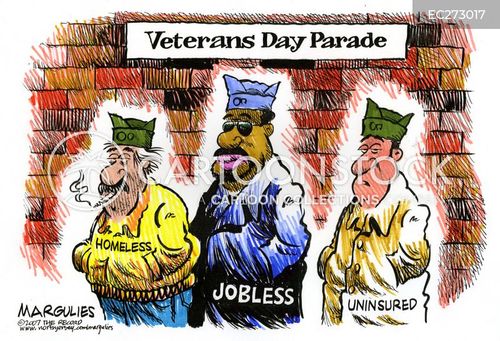 Veterans Parade Cartoons and Comics - funny pictures from CartoonStock