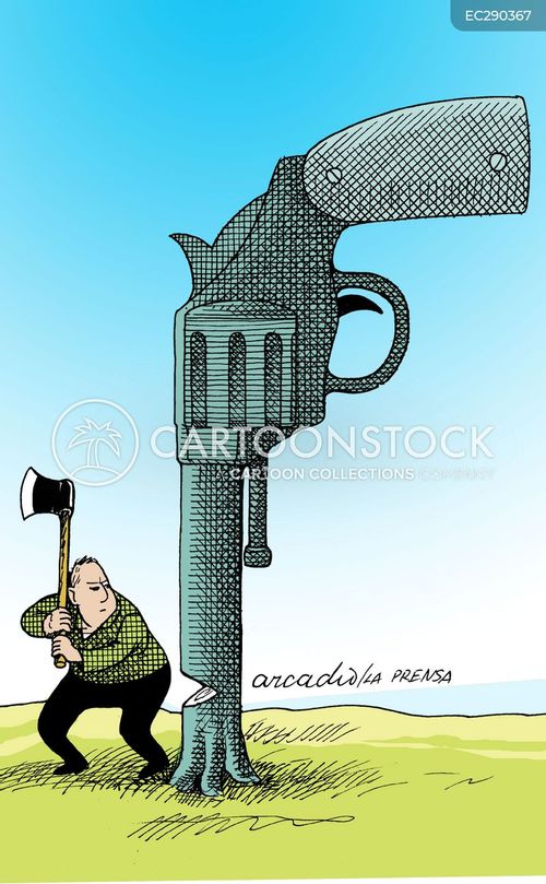 No Violencia Cartoons and Comics - funny pictures from CartoonStock