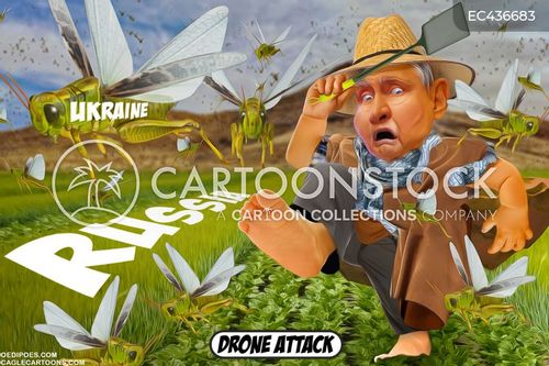 Moscow Drone Attack Cartoons and Comics - funny pictures from CartoonStock