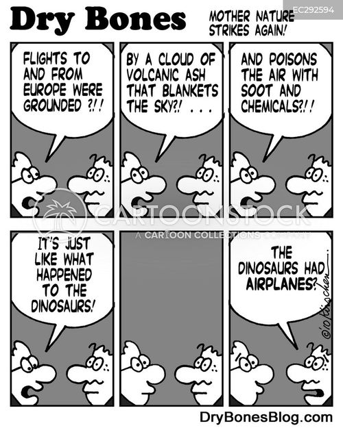 Volcanic Ash Impact Cartoons and Comics - funny pictures from CartoonStock