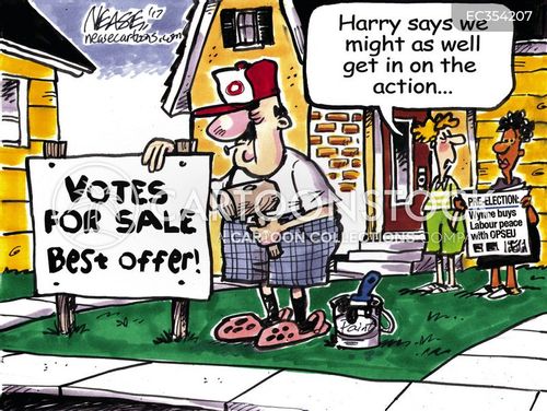 Votes For Sale Cartoons and Comics - funny pictures from CartoonStock
