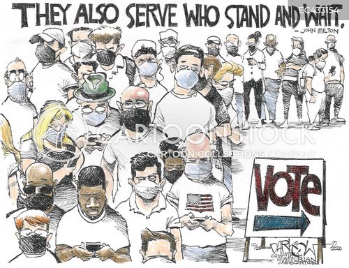 Voting Line Cartoons and Comics - funny pictures from CartoonStock