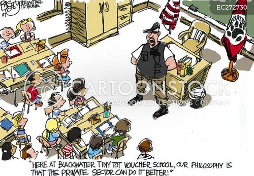School Vouchers Cartoons and Comics - funny pictures from CartoonStock