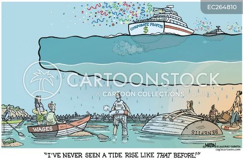 Wage Stagnation Cartoons and Comics - funny pictures from CartoonStock