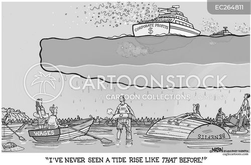 Wage Stagnation Cartoons and Comics - funny pictures from CartoonStock