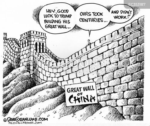 The Great Wall Political Cartoon