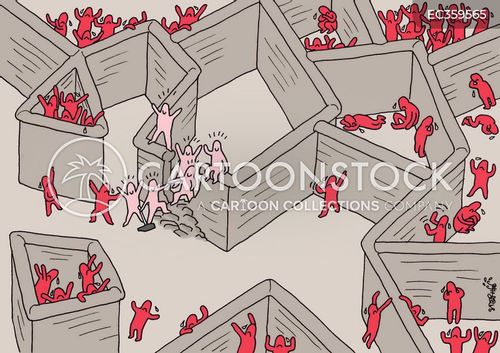 Racial Barriers Cartoons and Comics - funny pictures from CartoonStock