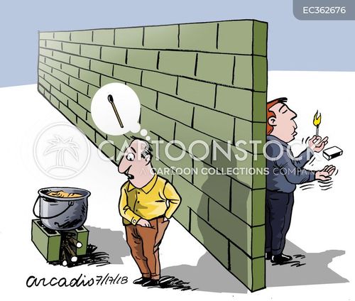 Building Walls Cartoons and Comics - funny pictures from CartoonStock