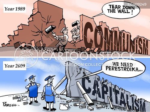 Tear Down That Wall Cartoons and Comics - funny pictures from CartoonStock