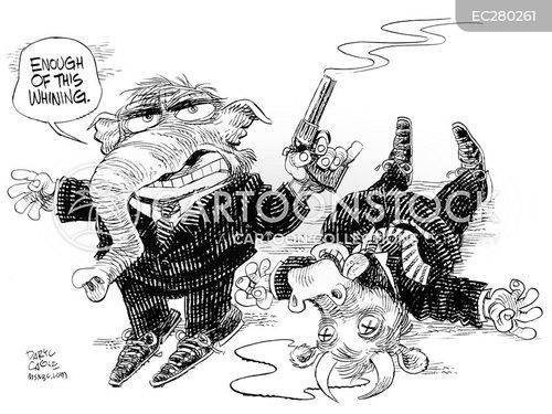 Elephant Gun Cartoons and Comics - funny pictures from CartoonStock
