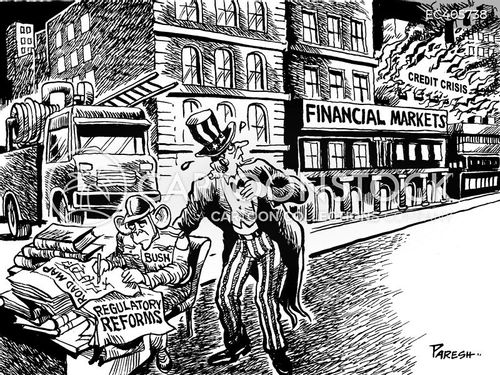 Financial Inferno Cartoons and Comics - funny pictures from CartoonStock